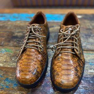 Custom Made | Shoes | Real Snake Skin Sneakers Casual Walking Shoes ...